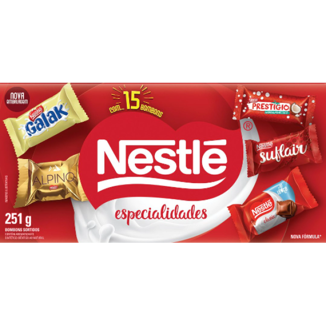 Caixa de Bombons Especialidades 251g NESTLÉ