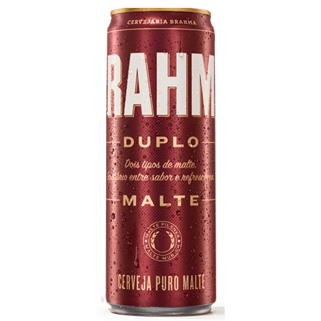 Cerveja Brahma Duplo Malte Puro Malte 350ml Lata